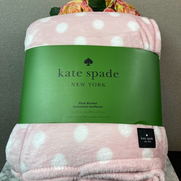 kate spade | Bedding | Nwt Kate Spade Pink Lia Polka Dot Oversized King ...